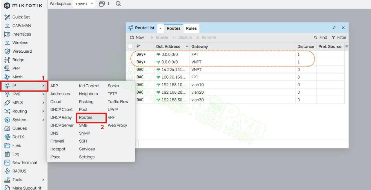 Policy Route là gì? Cấu hình Policy Route trên router Mikrotik